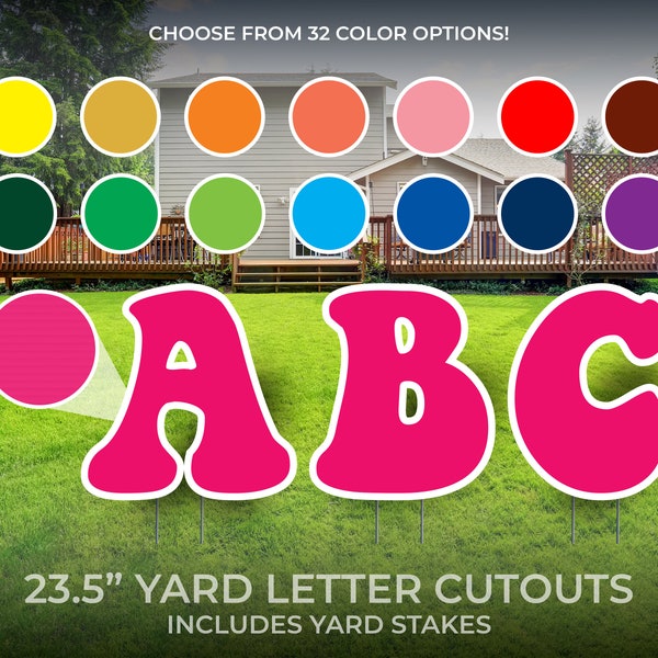 Stacked Letter Signs - Etsy