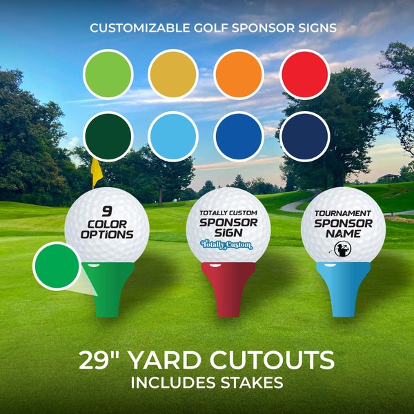Golf Sponsor Signs - Etsy