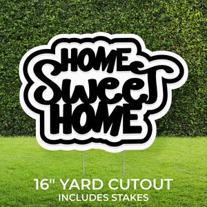 Welcome Home Yard Sign: Real Estate Lawn Decor With Stakes - Etsy