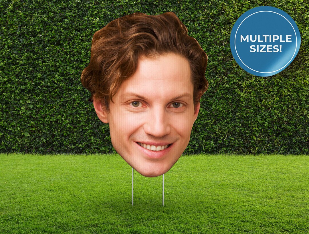 Personalized Giant Face Yard Sign for Celebrations | Custom Big Head ...