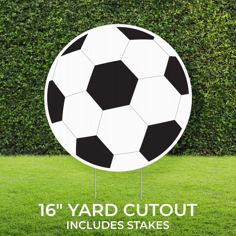 Soccer Ball Cutout Sign - Etsy