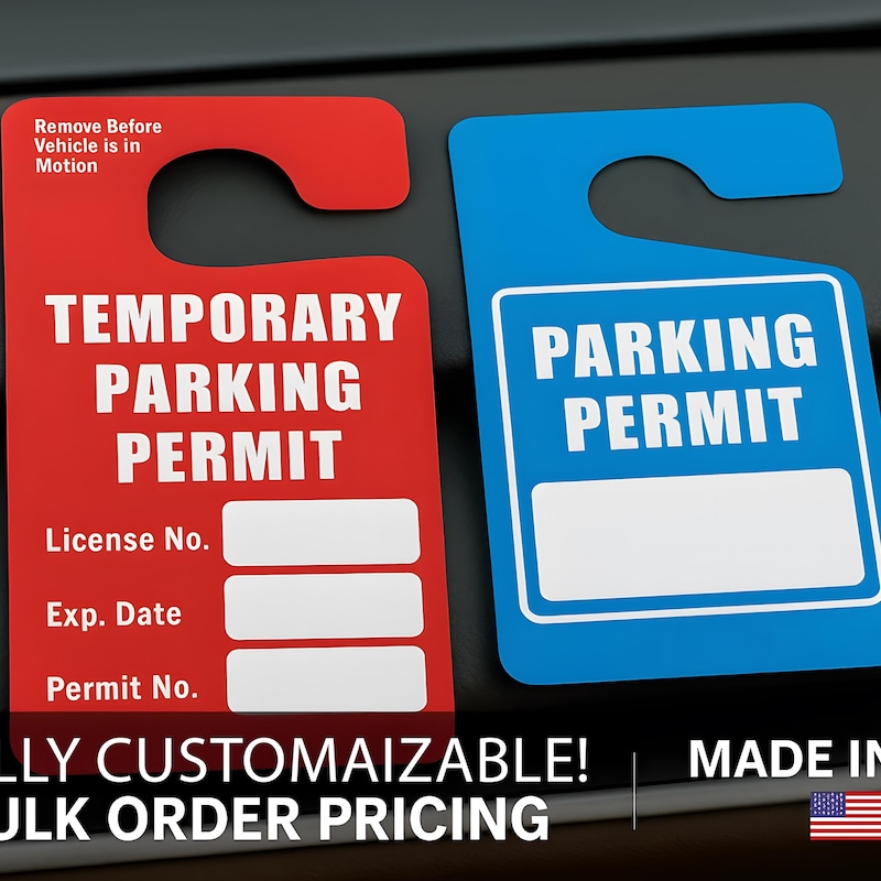Custom Parking Permit Tags - Etsy