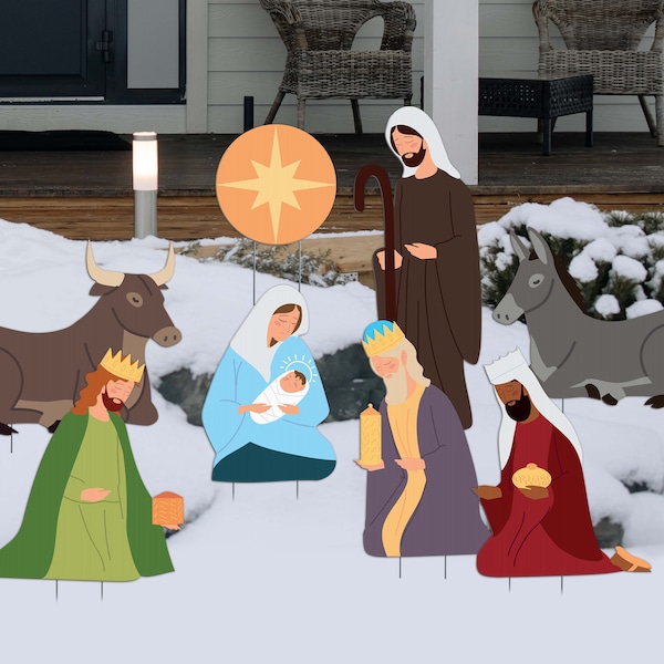 Outdoor Nativity Set - Etsy
