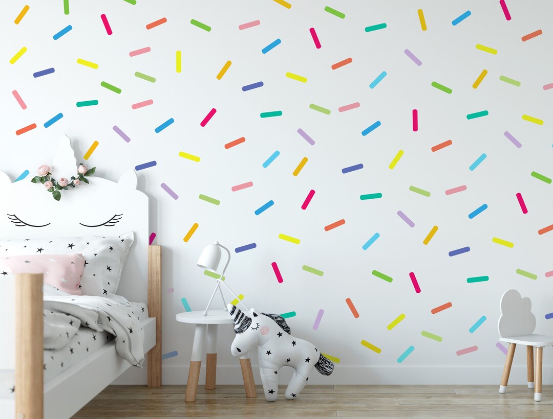 Sprinkles Wall Decals: 120-pack Colorful Removable Stickers - Etsy