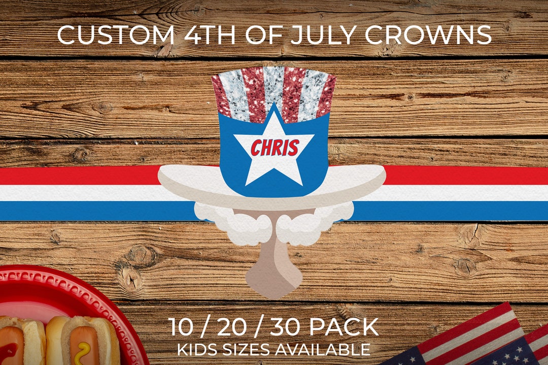 4th of July Crowns Happy Independence Day Party/event/barbecue ...
