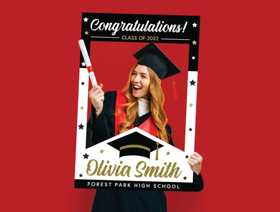 Customizable Graduation Cutout Photo Frame 24 X - Etsy