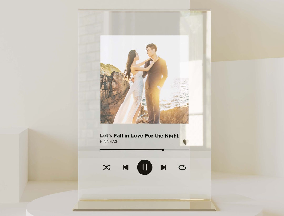 Custom Acrylic Song Plaque Personalized Scannable Music Code Couple's ...