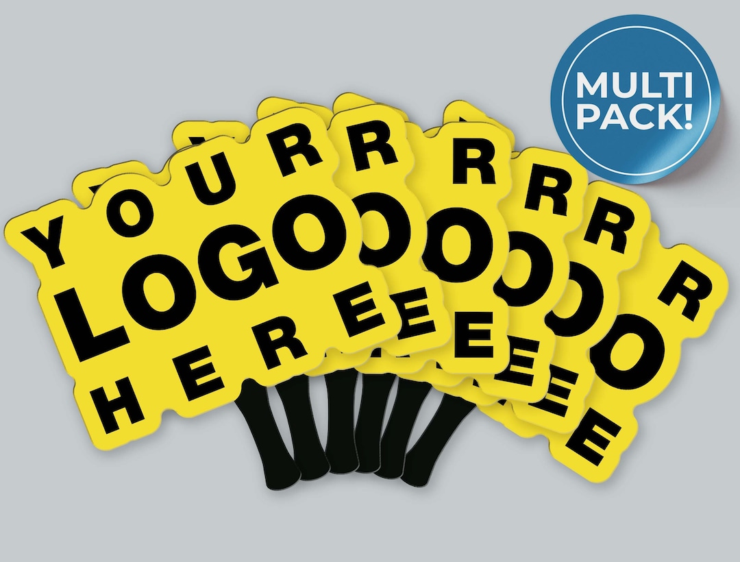 Custom Logo Paddles: Handheld Company Branding, Multi-pack - Etsy