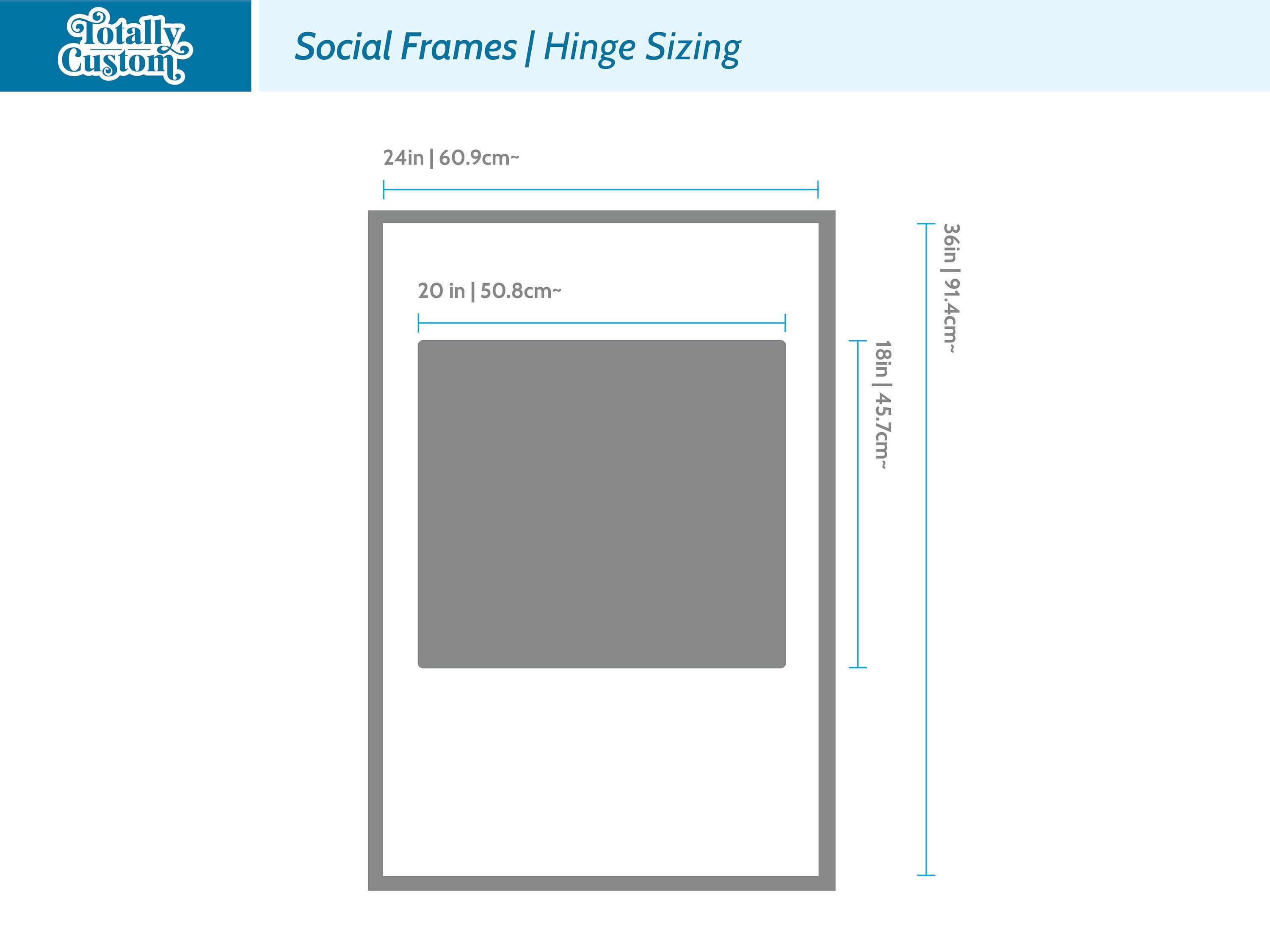 Custom Hinge Cutout Photo Frame 24 X 36 - Etsy