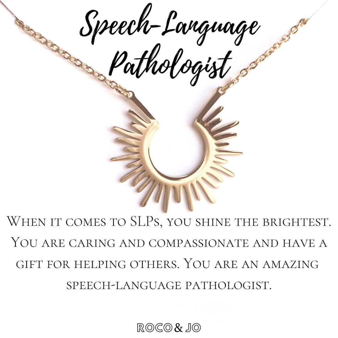 Speech Therapist SLP Necklace - Etsy