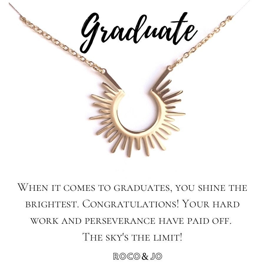 Graduate Pendant Necklace - Graduation Gift - Grad Gift - Etsy