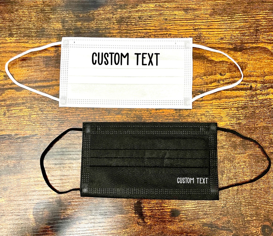 Personalized Disposable Wedding Masks Custom Disposable Face Mask for ...