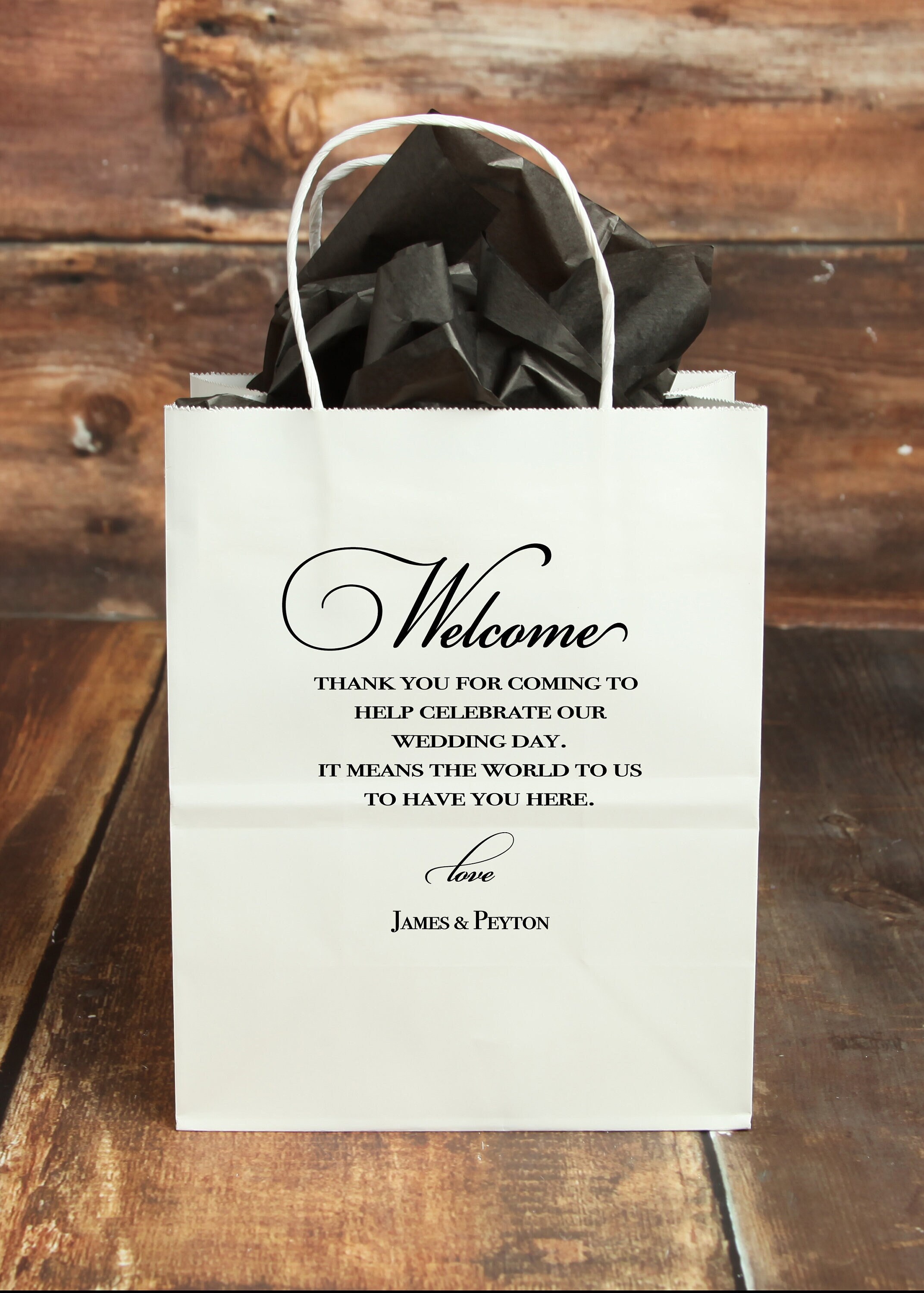 100 Pcs Custom Print Bags, Bulk Wedding Favor Bags,personalized Gift ...