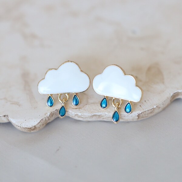 Cloud Earrings - Etsy