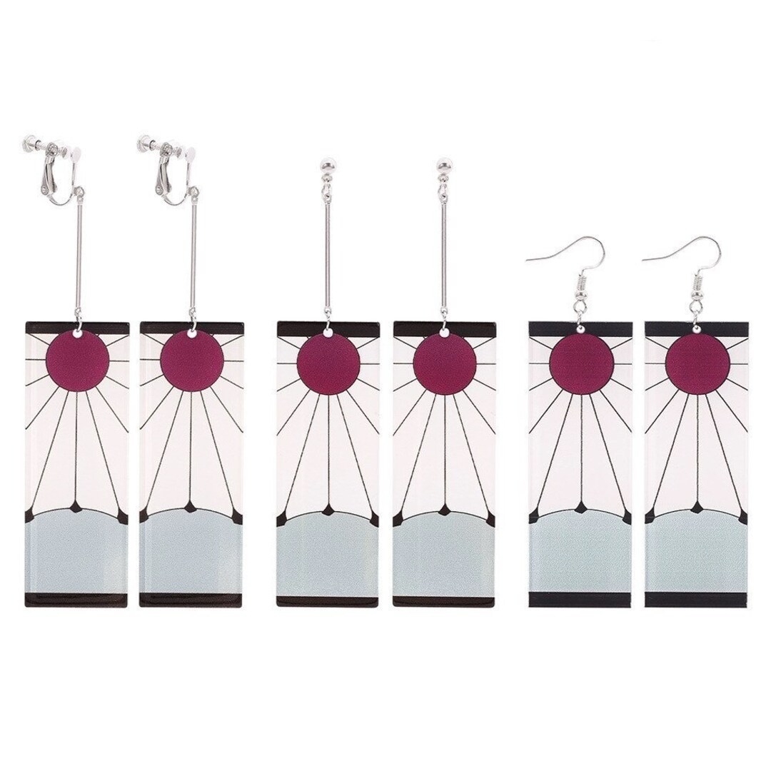 Anime Earirng, Japanese Sun Rise Earring, Kawaii Dangle Earring ...