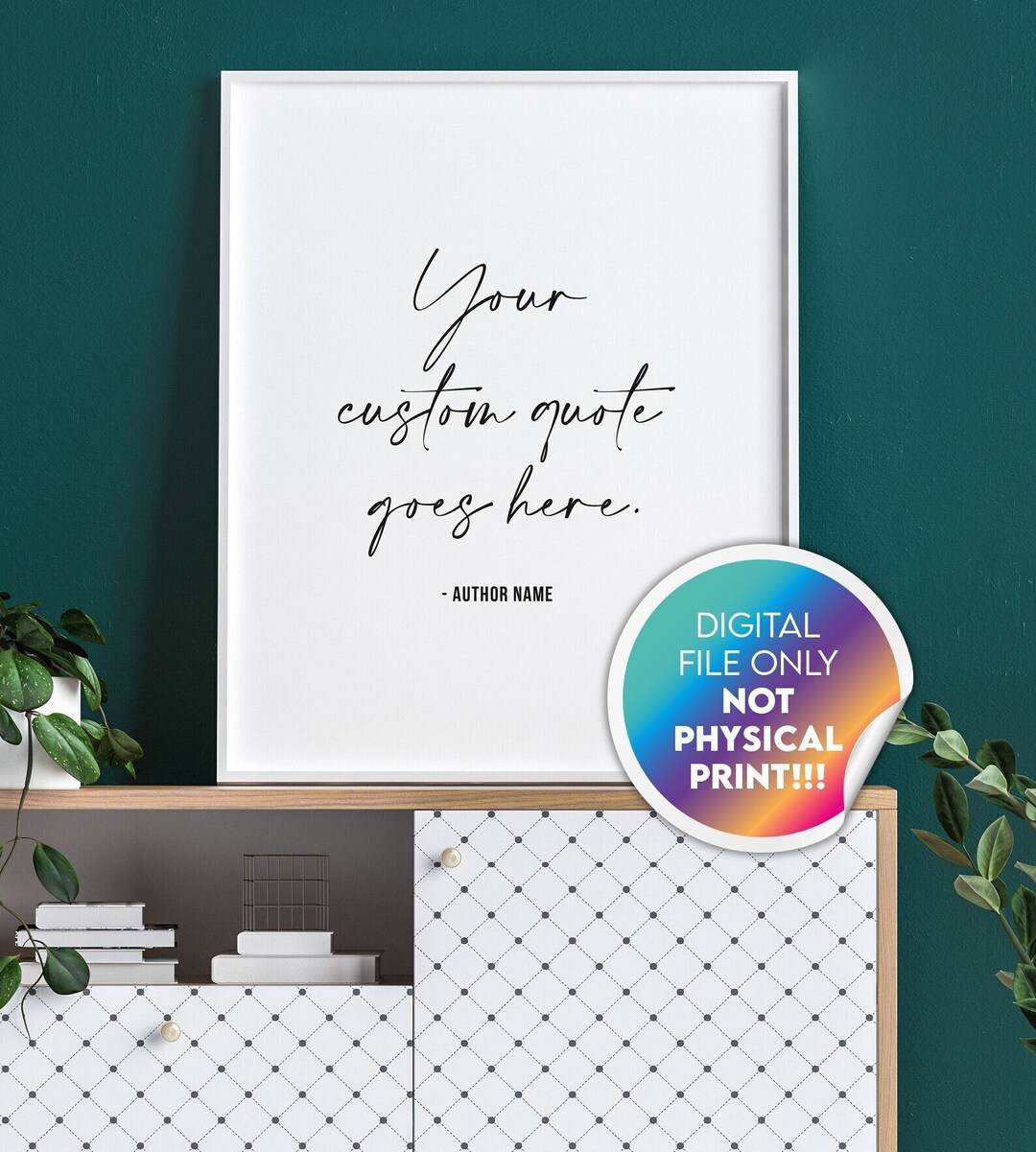 Downloadable Custom Quote | Custom Text | Custom Quote | Quote Wall Art ...
