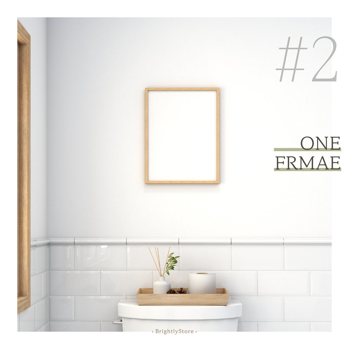 Bathroom Frame Mockup, Bathroom Poster Mockup, Frame Mockup Bundle ...