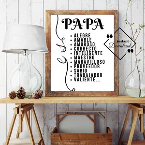 Spanish Father's Day Gifts, Dia Del Padre, Spanish, Regalo Para Papa ...