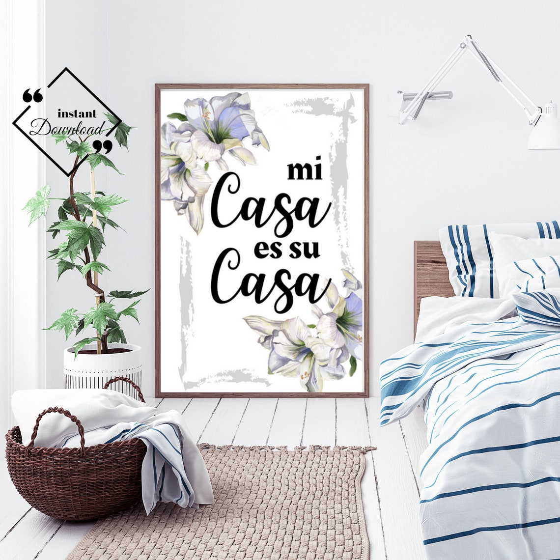 Mi Casa Es Su Casa Spanish Quote Hallway Poster Spanish - Etsy