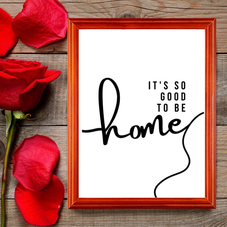 Prints Wall Art Quotes: Its so Good to Be Home Printable - Etsy