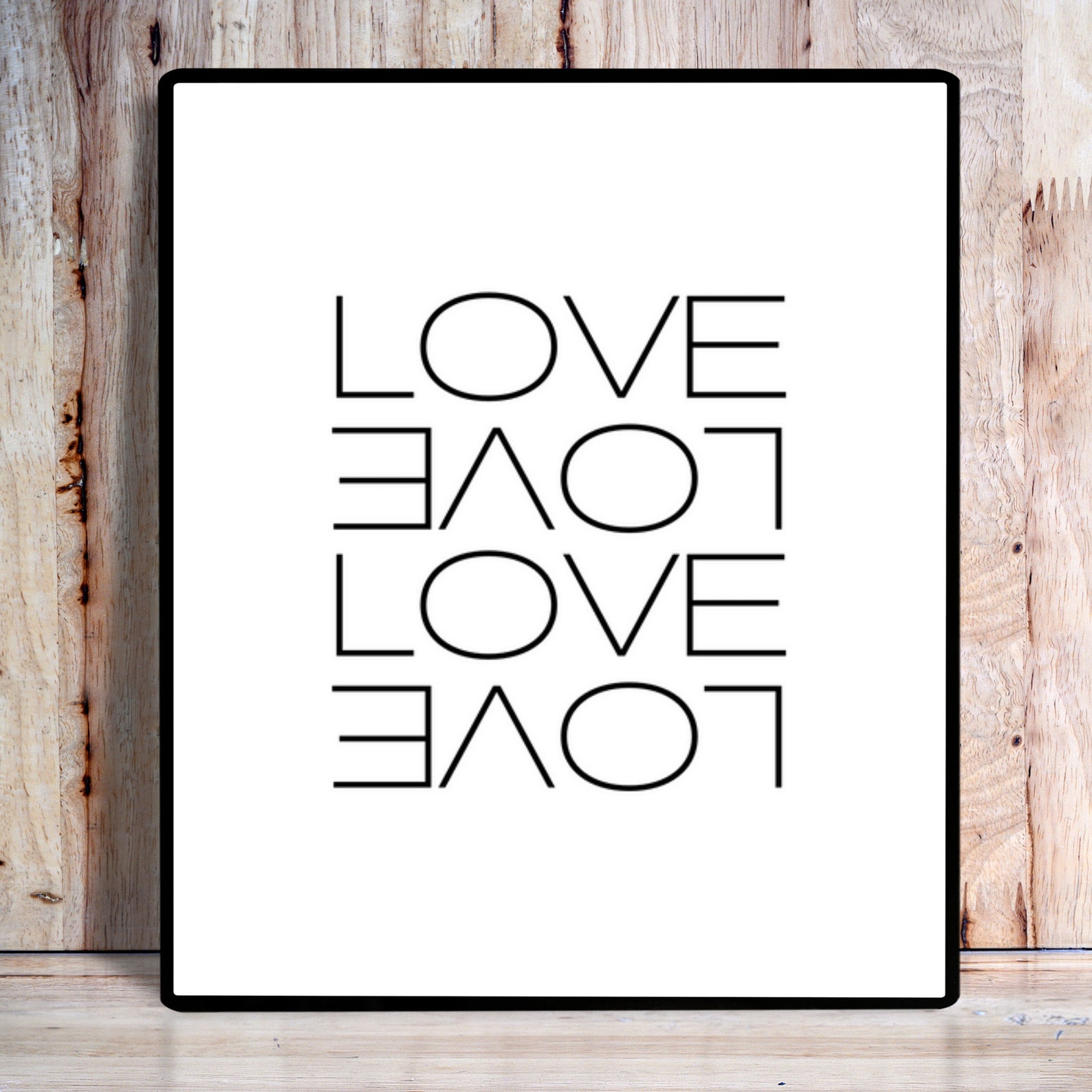 Love Wall Quote, Romantic Wall Art, Romantic Gift for Her, House ...