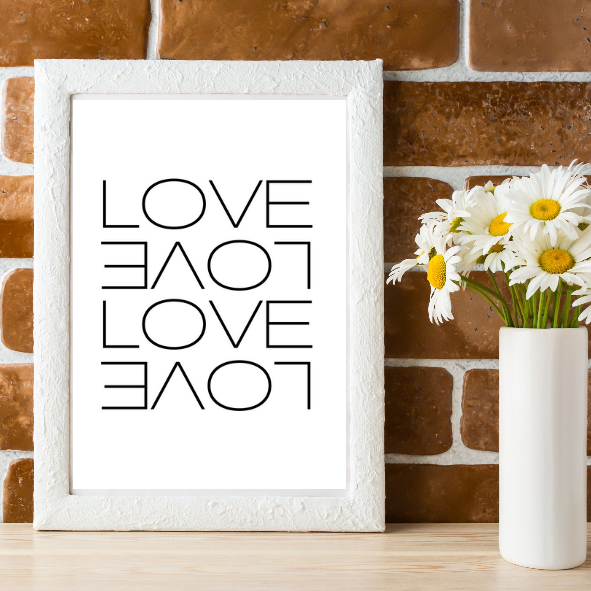 Love Wall Quote, Romantic Wall Art, Romantic Gift for Her, House ...