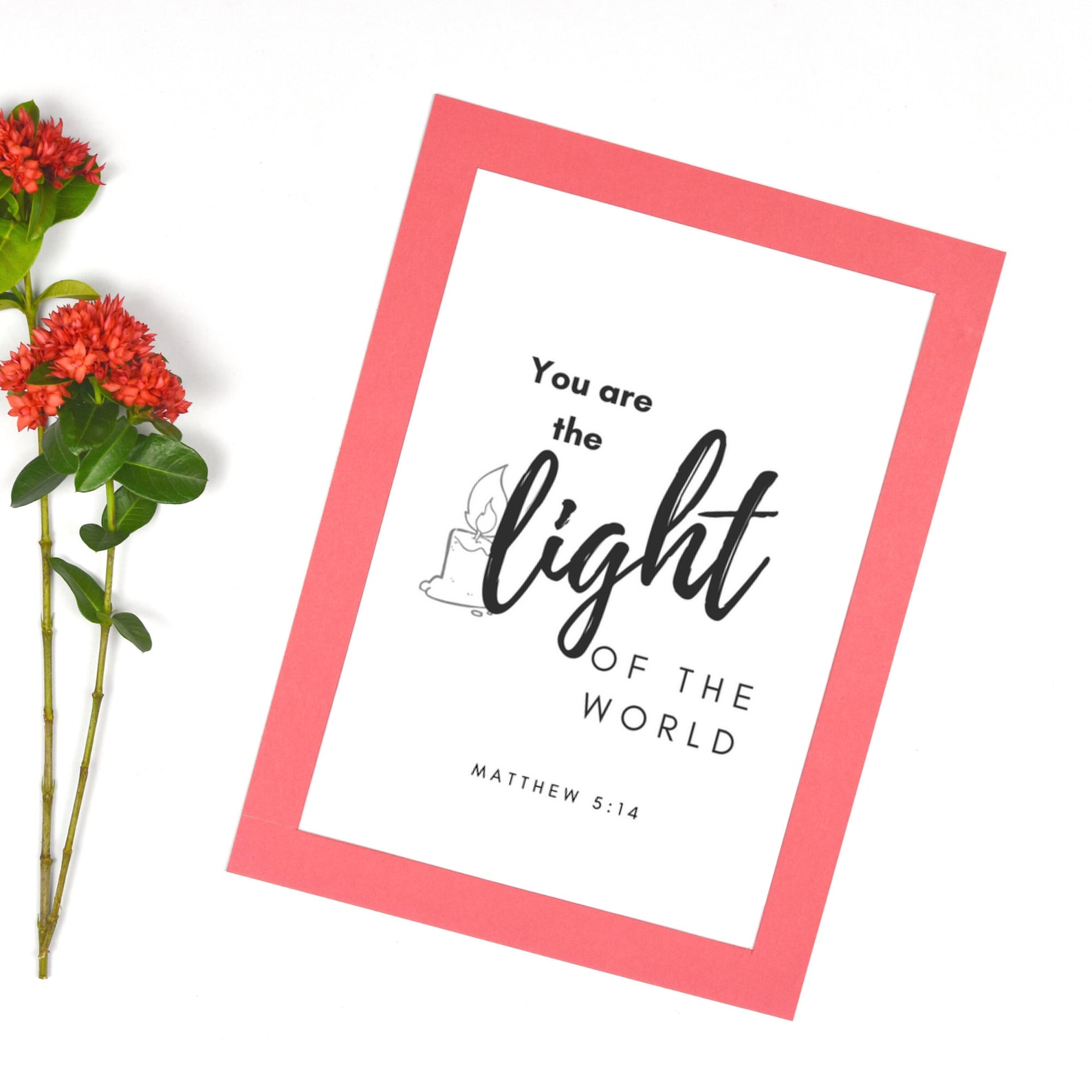 Matthew Bible Verse You Are the Light of the World Matthew - Etsy
