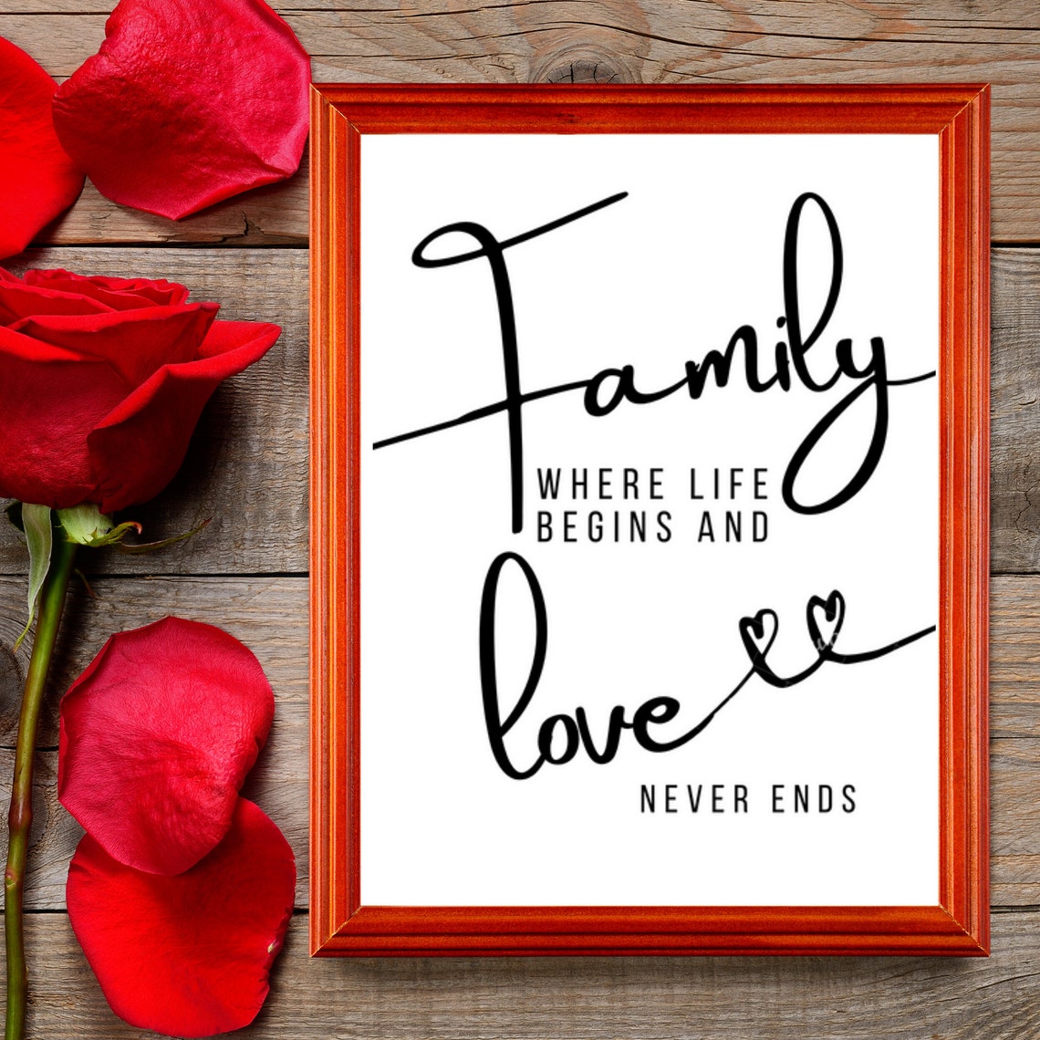 Printable Family Quote Wall Décor Affordable: Family Where Life Begins ...