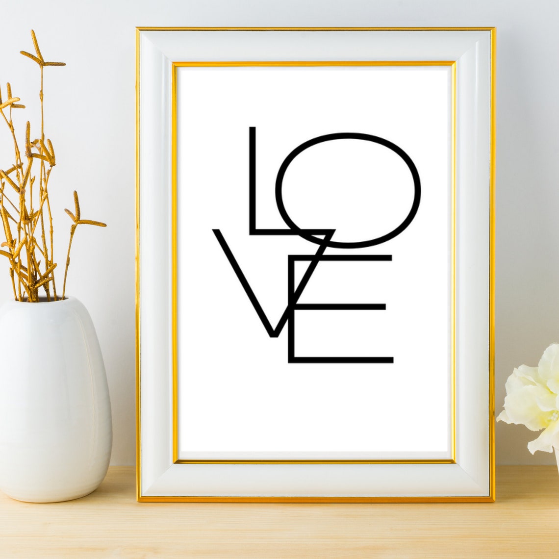 Love Print Prints About Love Love Printable Love Wall - Etsy