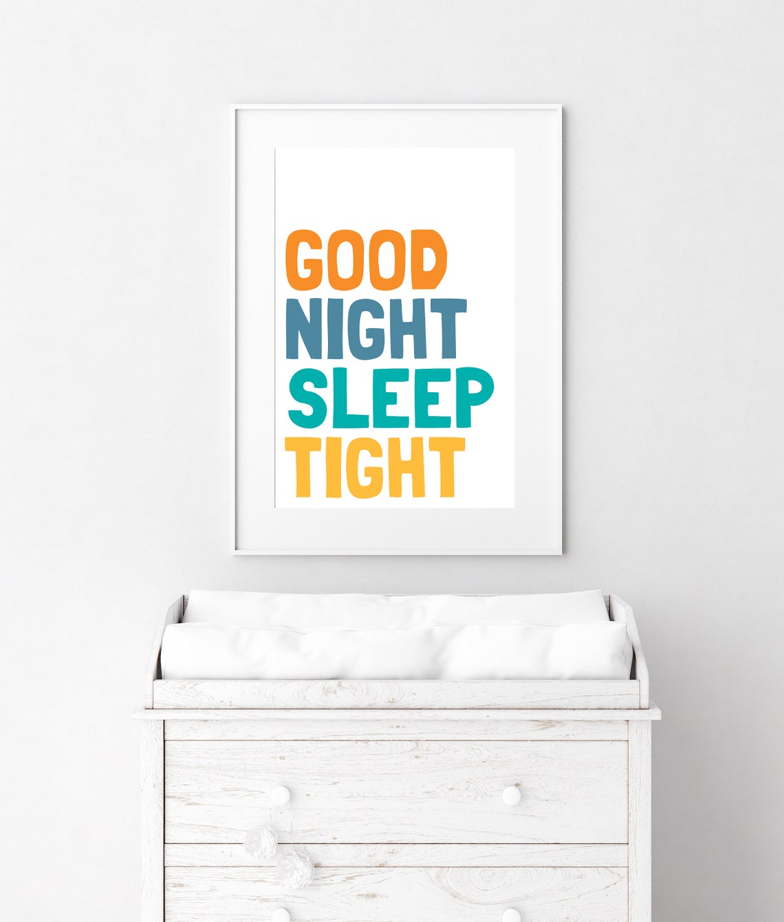 Good Night Sleep Tight Printable Art Motivational Quote - Etsy