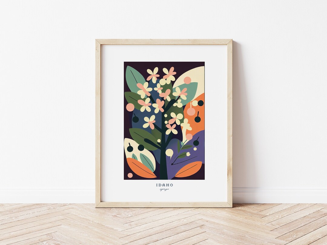 Idaho State Flower, Syringa Flower, Idaho Syringa Flower Vintage ...