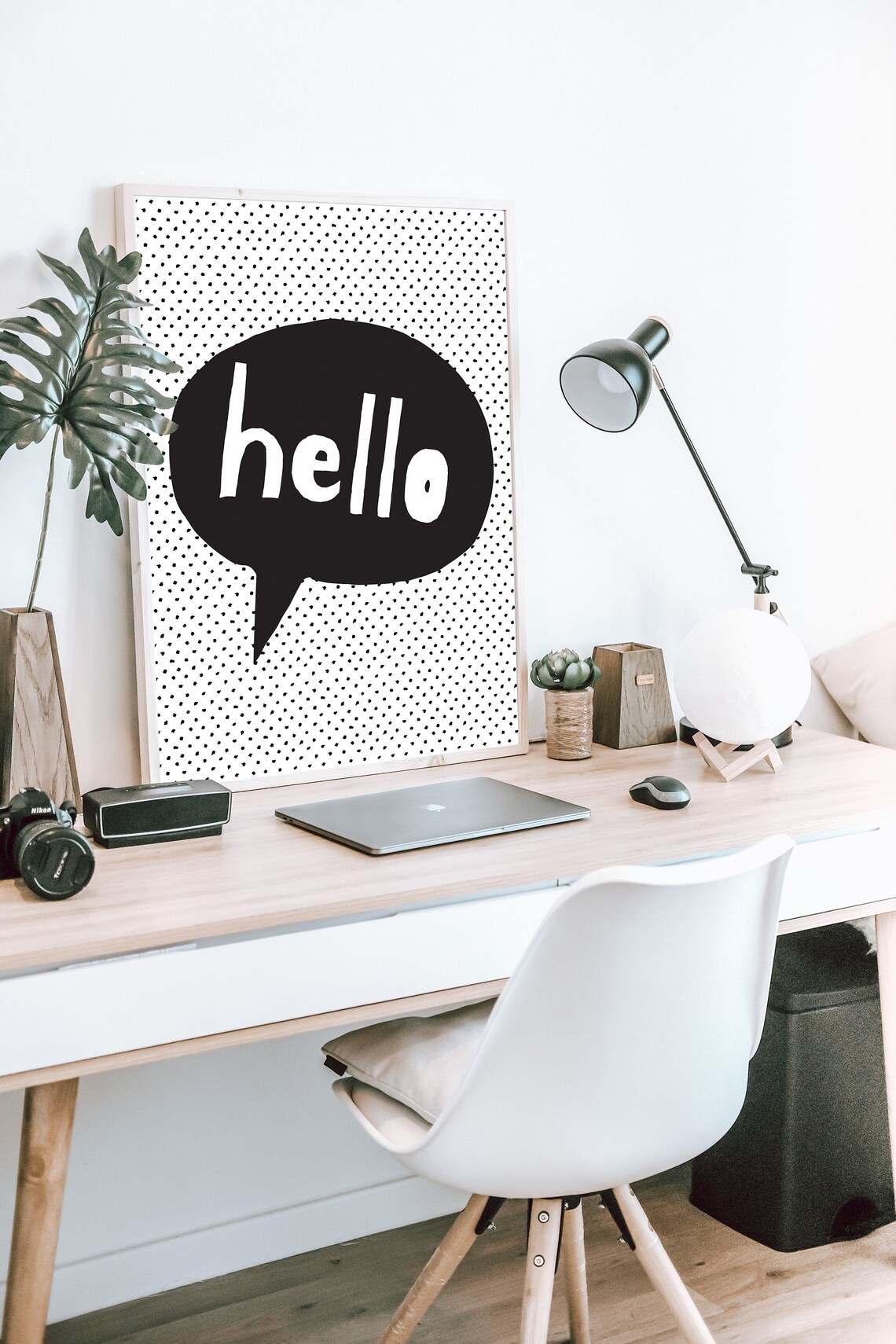 Hello Printable Art Motivational Quote Print Nursery Decor - Etsy