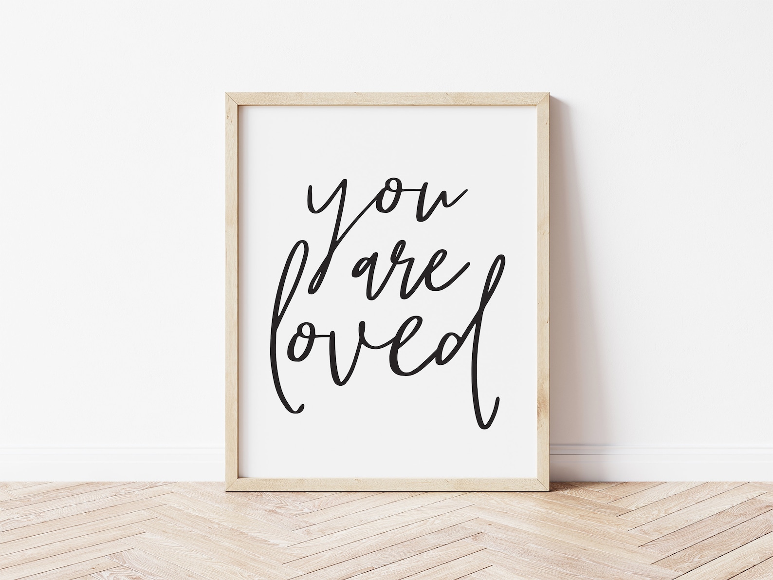You Are Loved Printable Art, Motivational Quote Print, Nursery Decor ...
