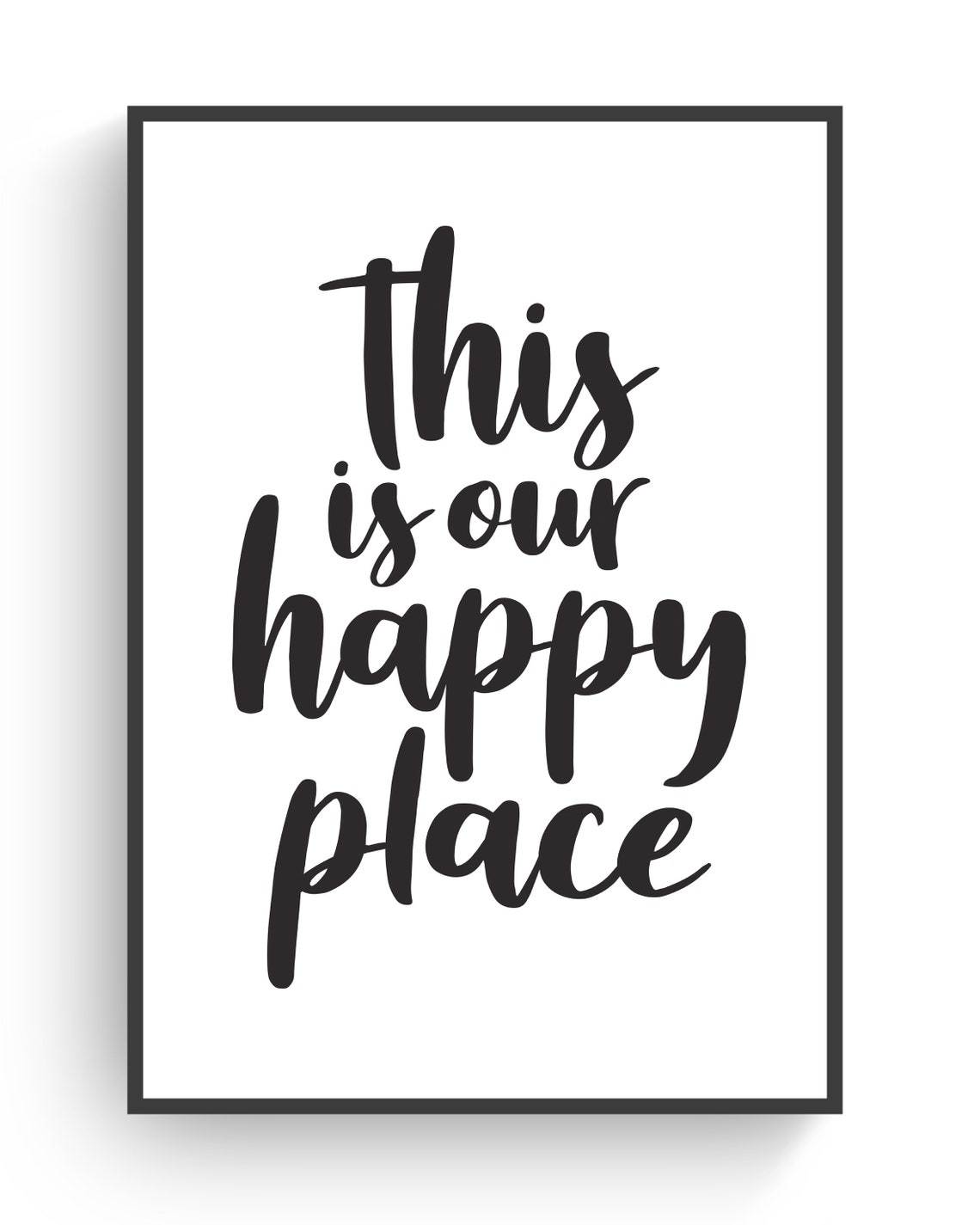This is Our Happy Place Printable Art, Home Decor, Farmhouse Style ...