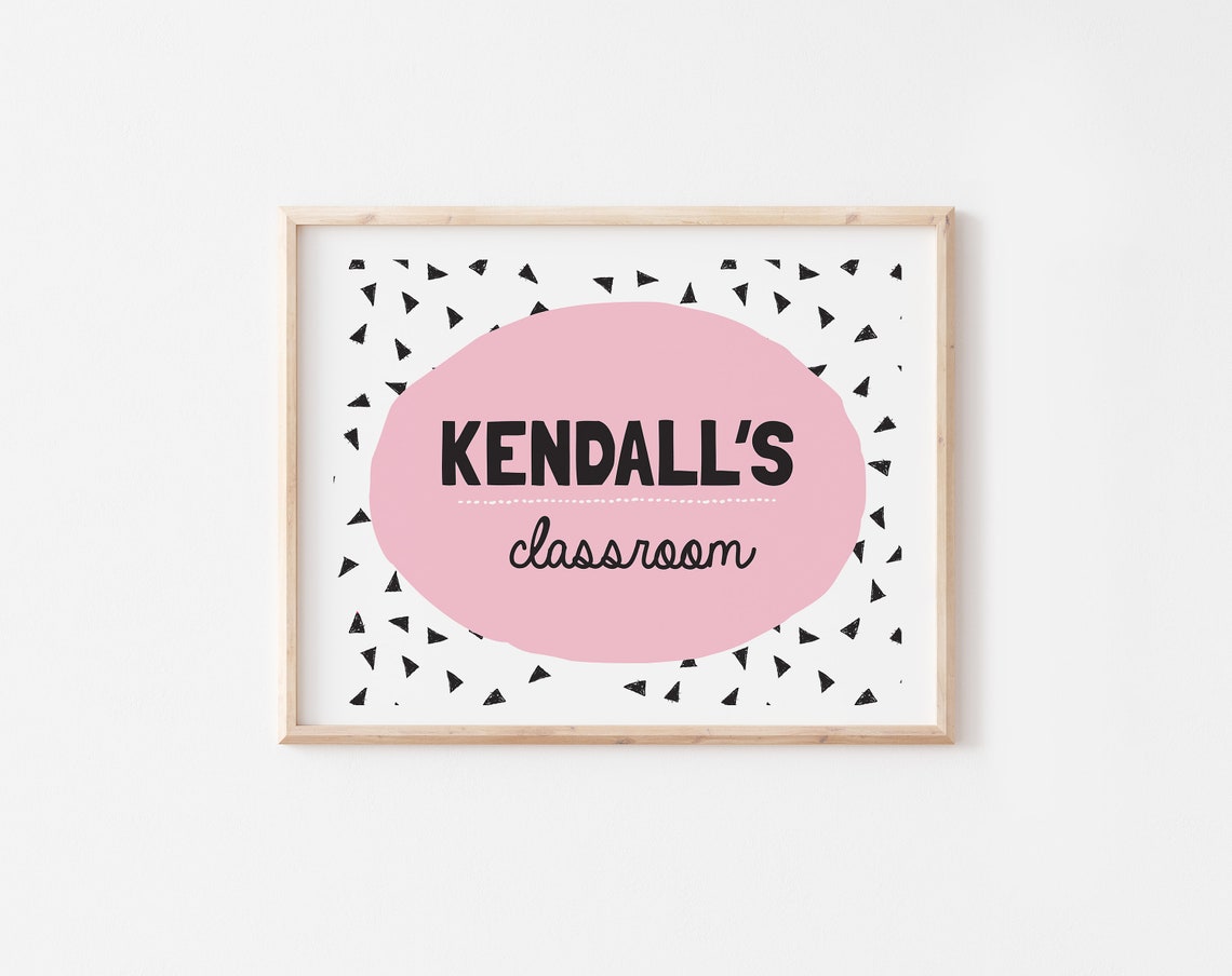 Personalized Home School Classroom Sign Graphic Personalized - Etsy