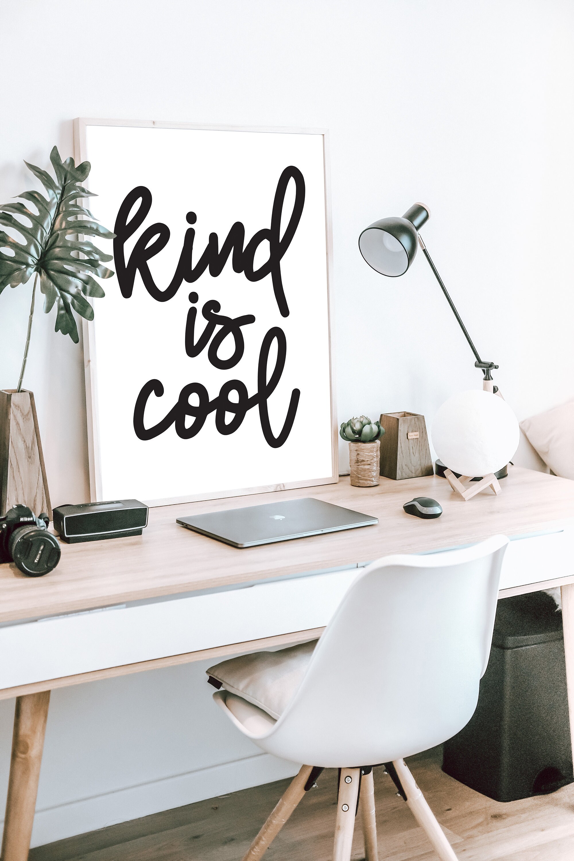 Kind is Cool Printable Art, Motivational Quote Print, Nursery Decor ...