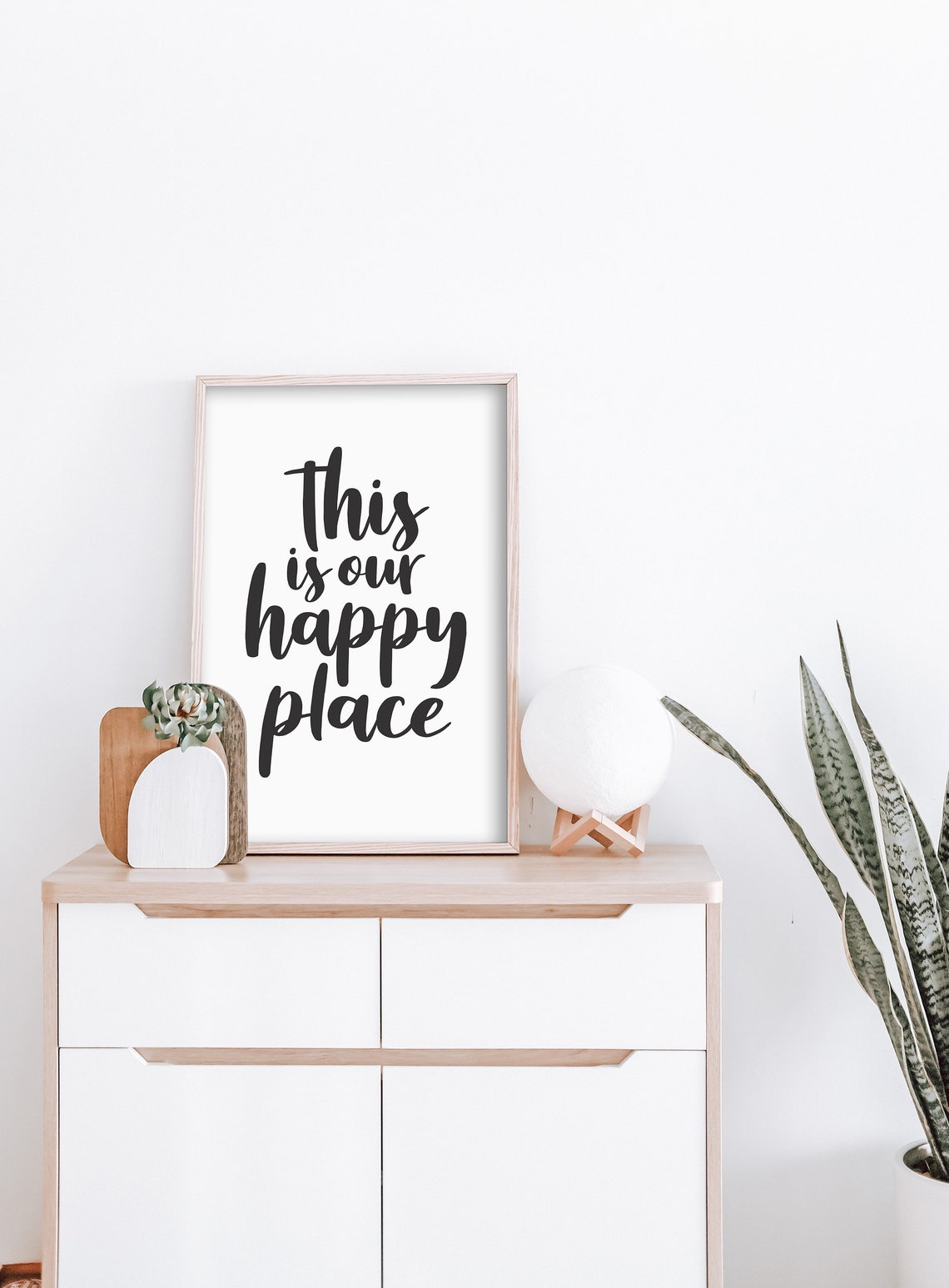 This is Our Happy Place Printable Art, Home Decor, Farmhouse Style ...