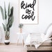 Kind is Cool Printable Art, Motivational Quote Print, Nursery Decor ...