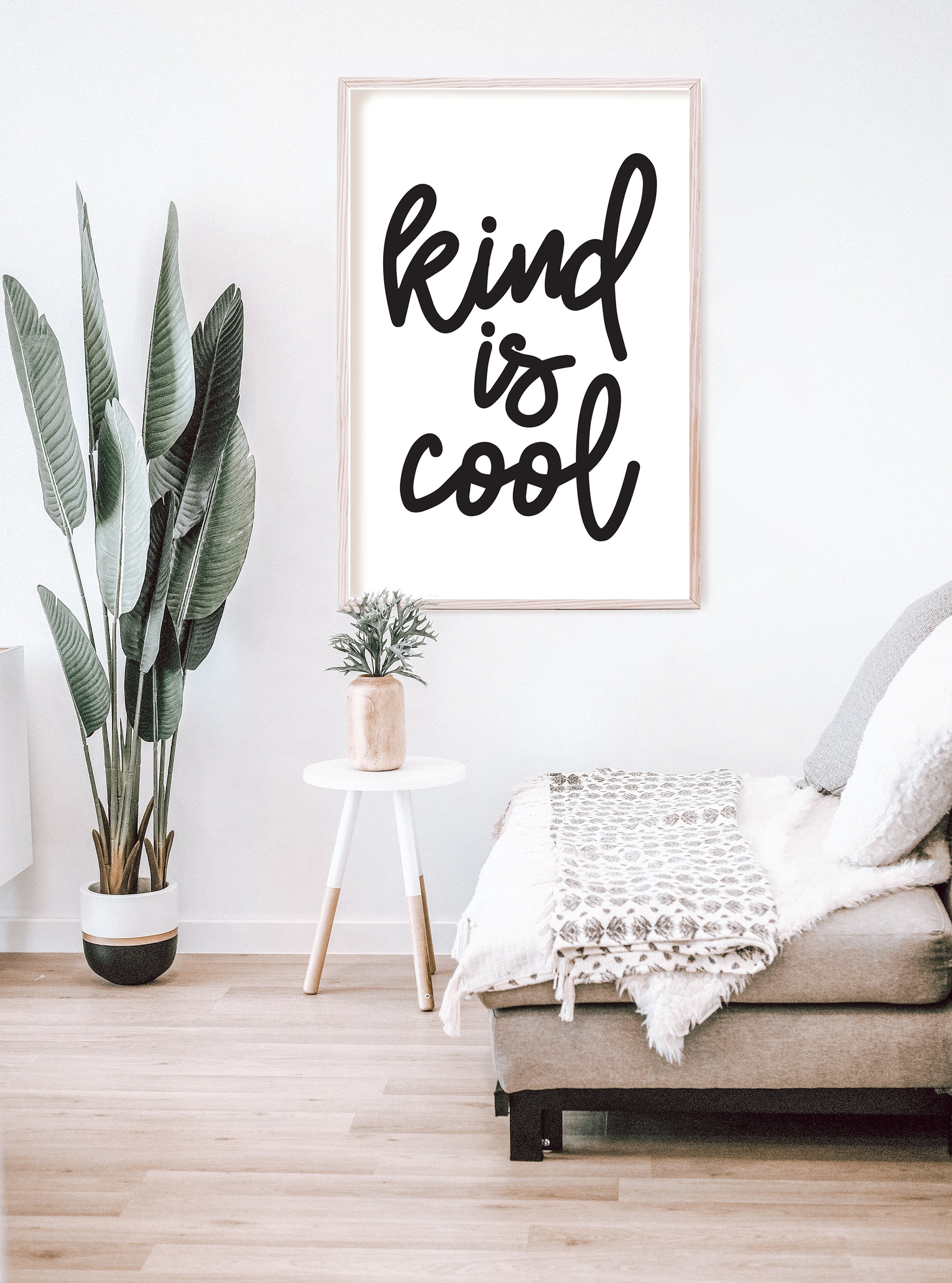 Kind is Cool Printable Art, Motivational Quote Print, Nursery Decor ...