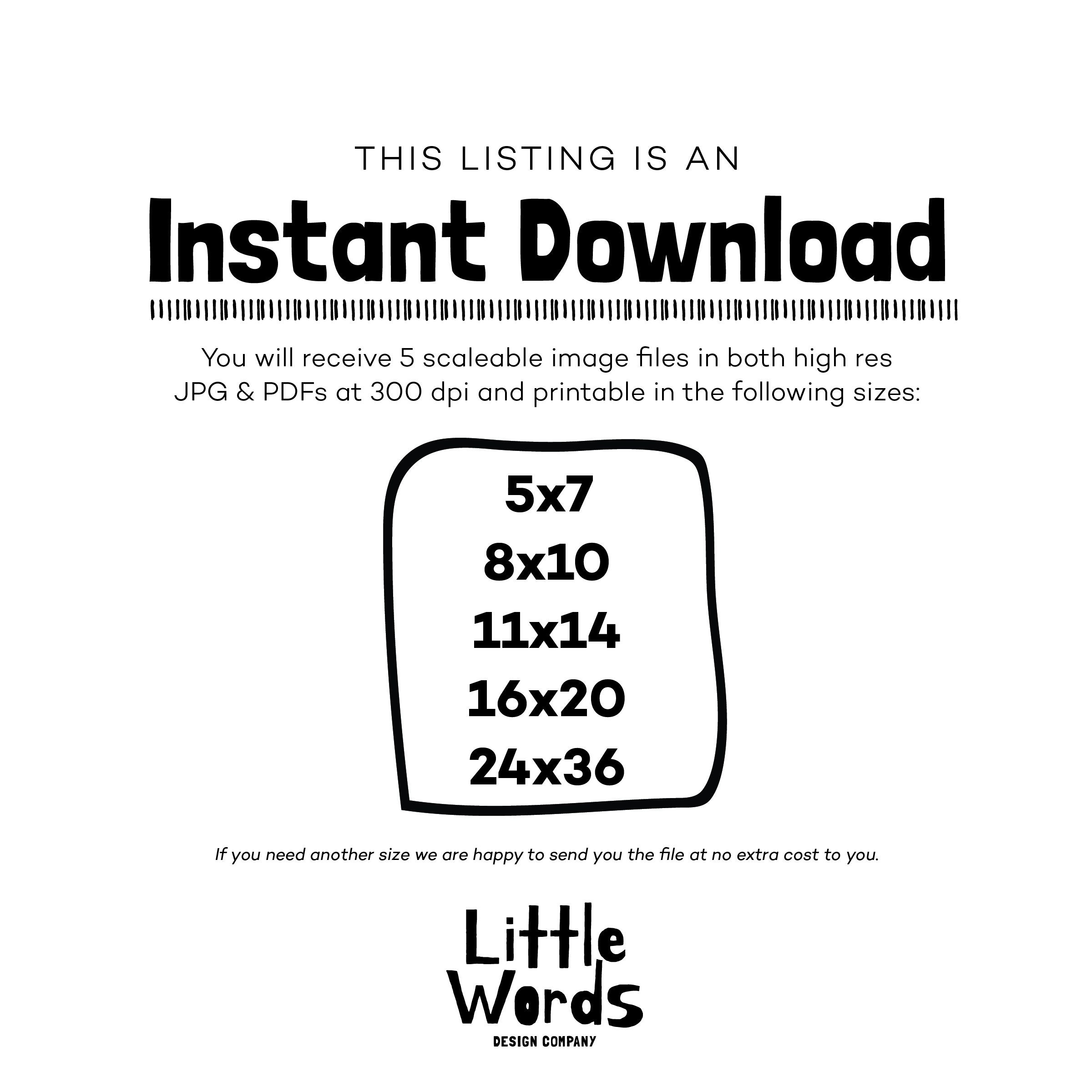 Good Night Sleep Tight Printable Art, Motivational Quote Print, Nursery ...