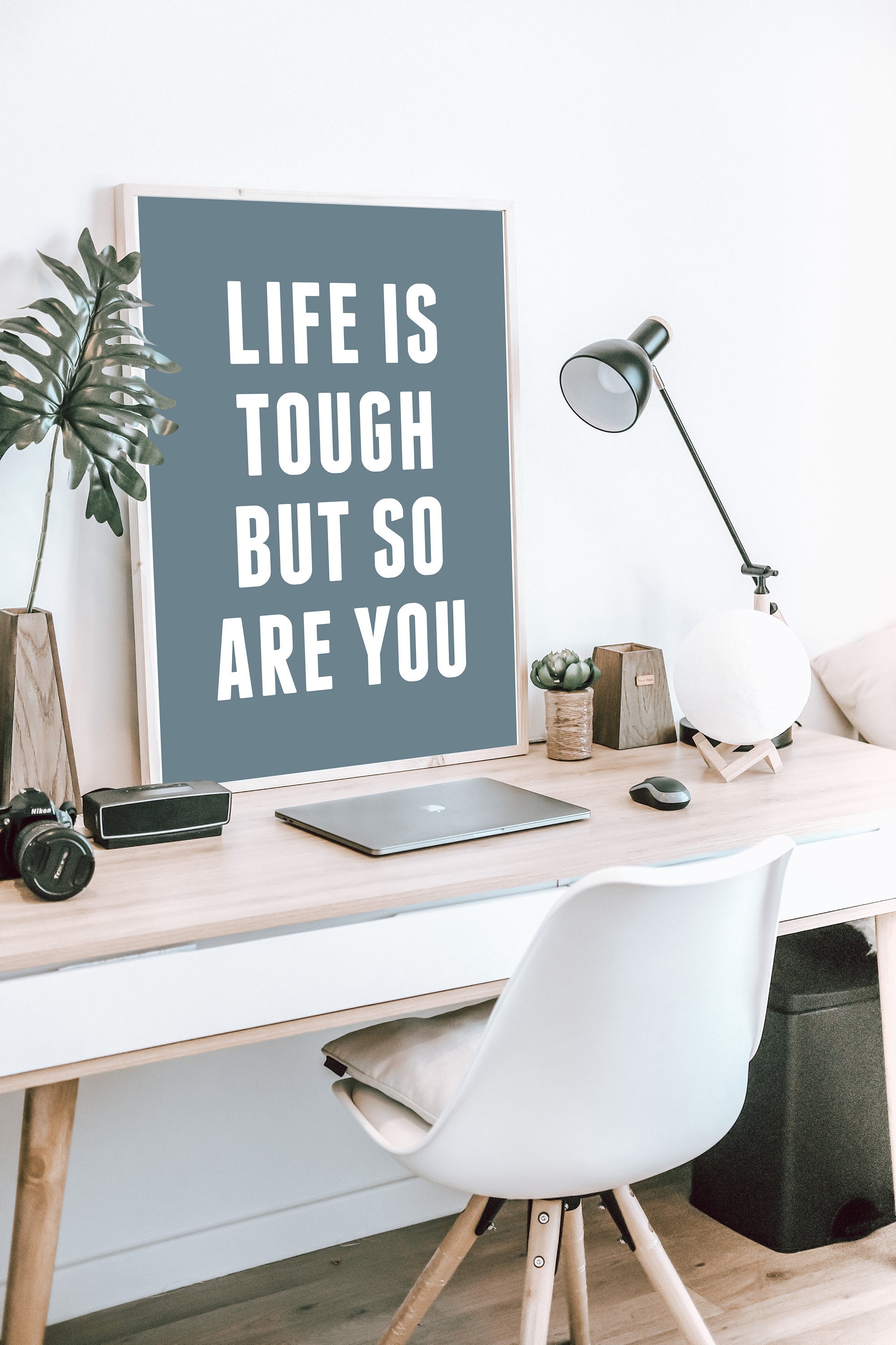 Life is Tough and so Are You Printable Art, Motivational Quote Print ...