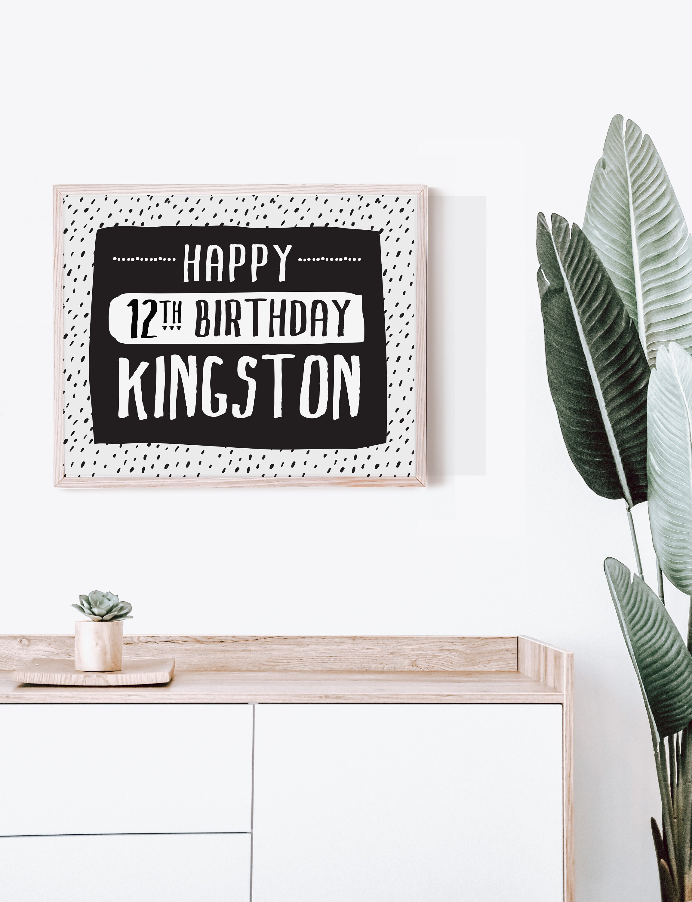 Personalized Birthday Sign Custom Happy Birthday Birthday - Etsy