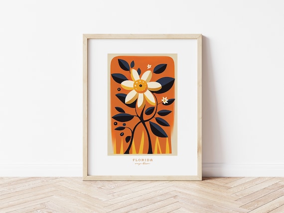 Flor De Naranja Del Estado De Florida
