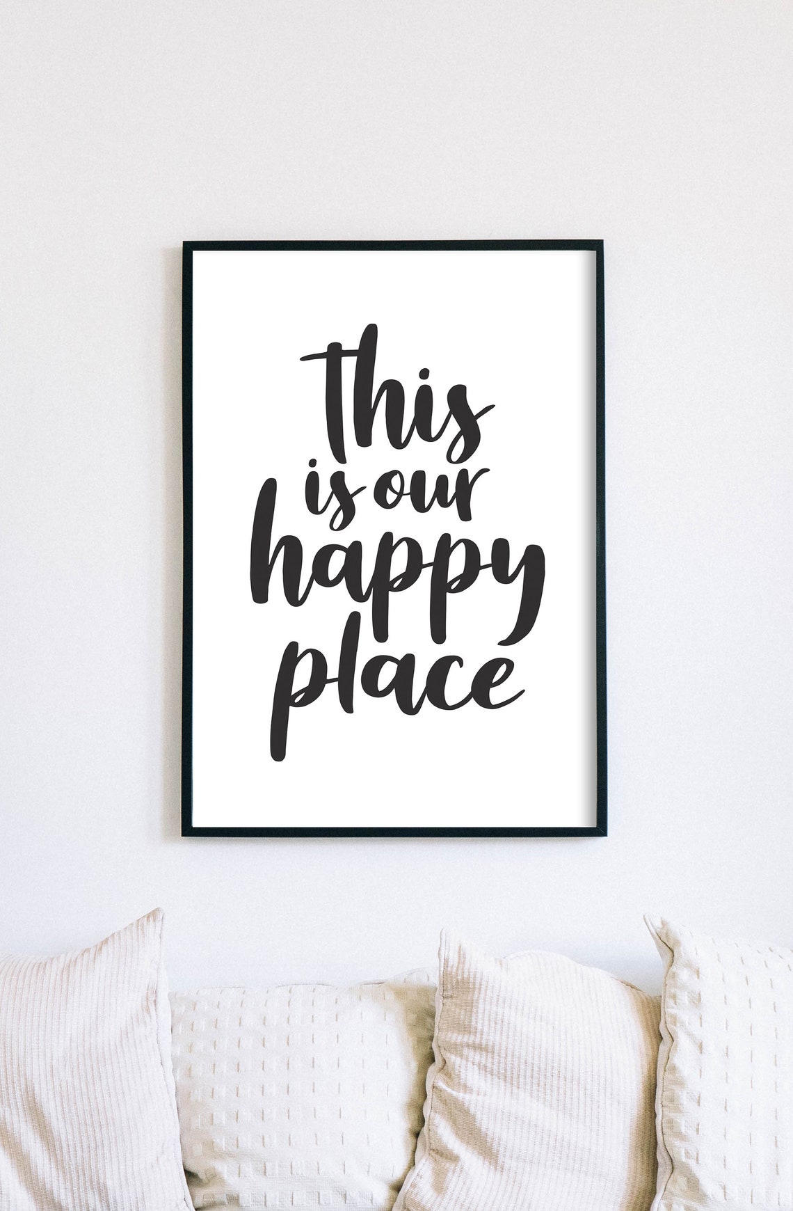 This is Our Happy Place Printable Art, Home Decor, Farmhouse Style ...