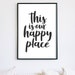 This is Our Happy Place Printable Art, Home Decor, Farmhouse Style ...