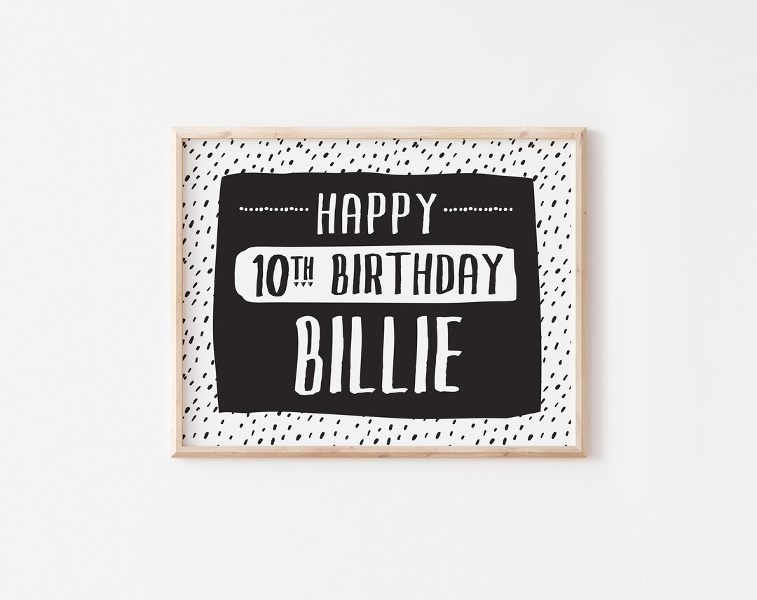Personalized Birthday Sign Custom Happy Birthday Birthday - Etsy