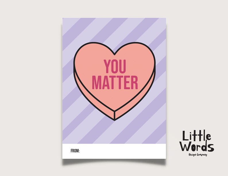 Positive Affirmation Valentines, Valentine Cards, Candy Hearts, Mental ...