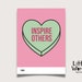 Positive Affirmation Valentines, Valentine Cards, Candy Hearts, Mental ...