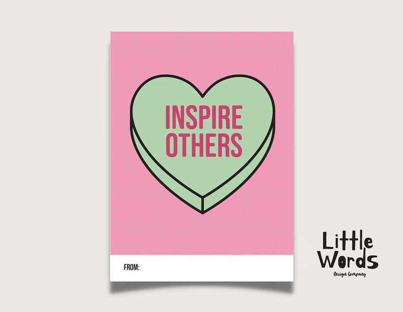 Positive Affirmation Valentines, Valentine Cards, Candy Hearts, Mental ...