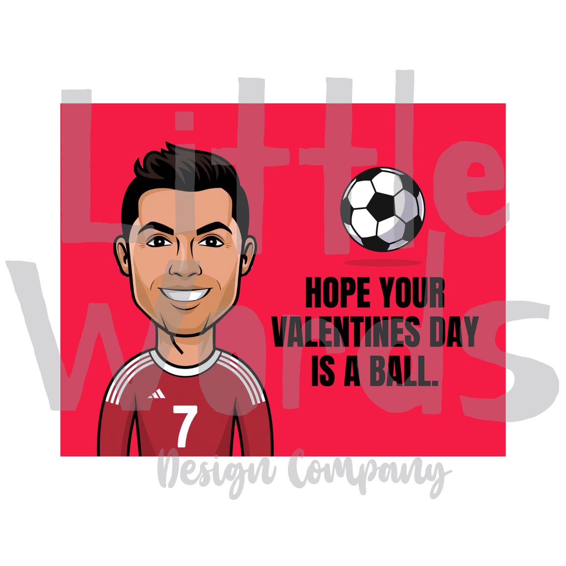 Cristiano Ronaldo Valentine's Day Bag Topper, Soccer Toy Valentine ...